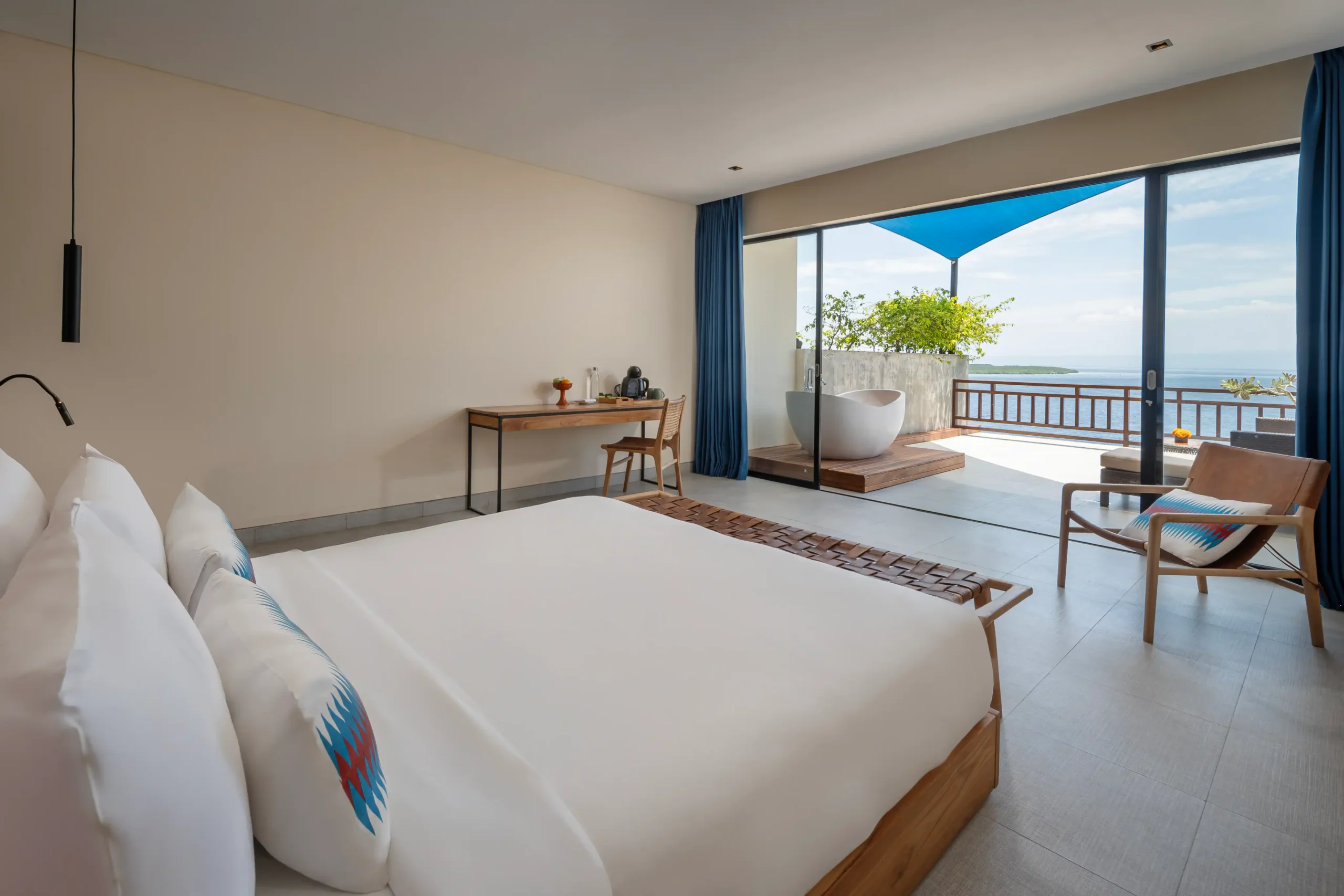 A Private Soak, Open to the Ocean at Adiwana Warnakali - Adiwana Warnakali